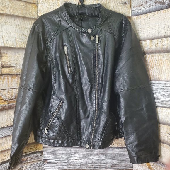 Metaphor | Jackets & Coats | Metaphor Faux Leather Moto Biker Jacket ...
